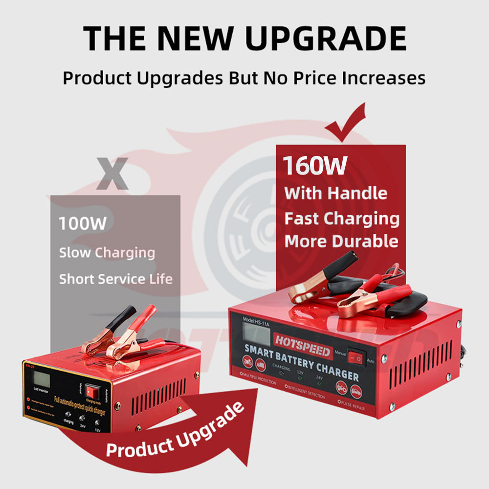 HOTSPEED Car Battery Charger 12v 24v Original Japan Heavy Duty Fast ...