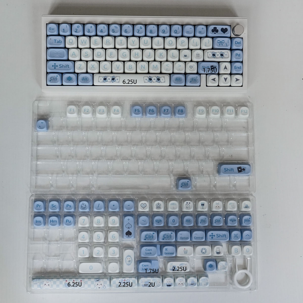 GMK Alice Rabbit 145 Key PBT Keycaps Dye Sublimation Moa Highly For ...