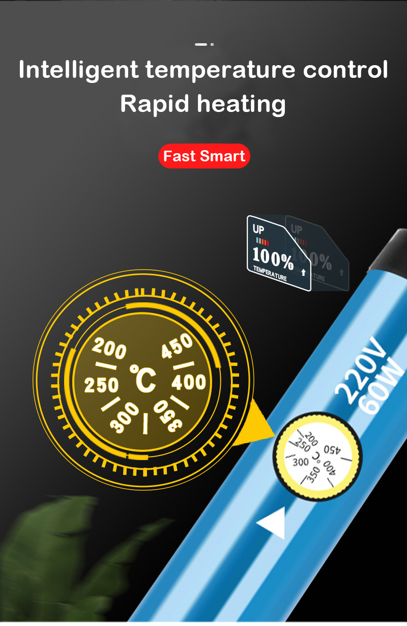 New Adjustable Temperature Electric Soldering Iron 220V/110V EU/US Plug 60W Welding Solder ...