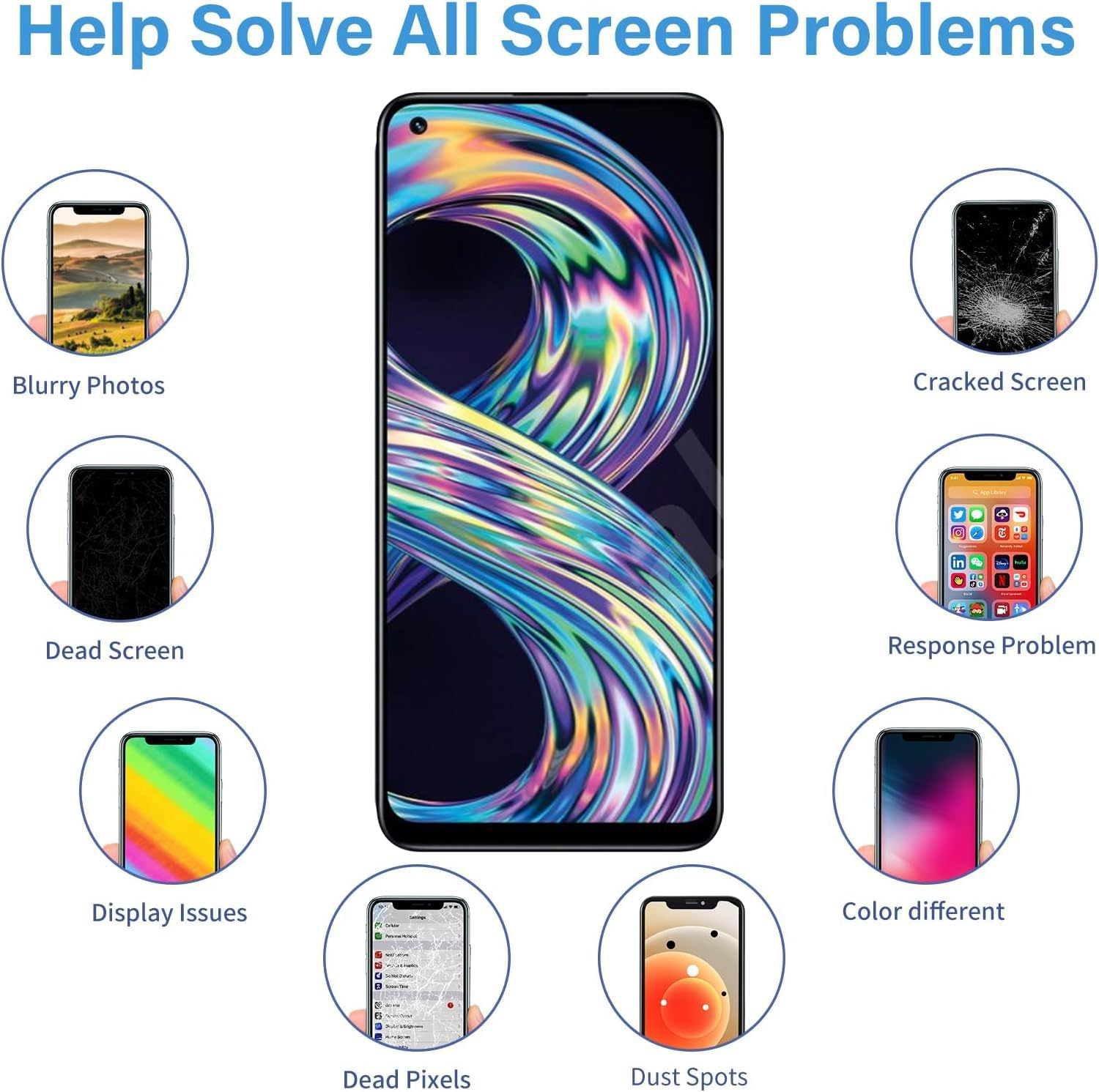 For OPPO A52 A72 A92 CPH2061 CPH2069 PADM00 PDAM10 LCD Display Touch ...