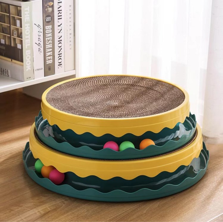 Cat bed Round scratching board Corrugated scratching board replacement ...