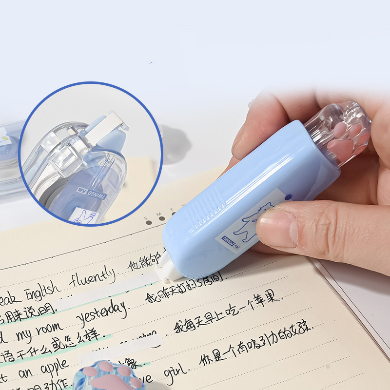 Push Correction Tape Pen Type Correction Tape Cute Cat Claw Portable ...
