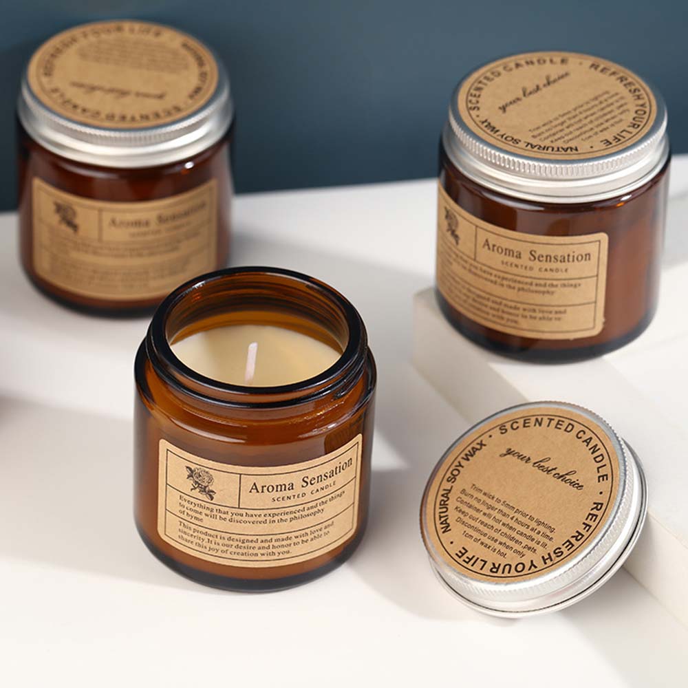 Scented Candle Smokeless Romantic Soy Scented 100g Scented Candles ...