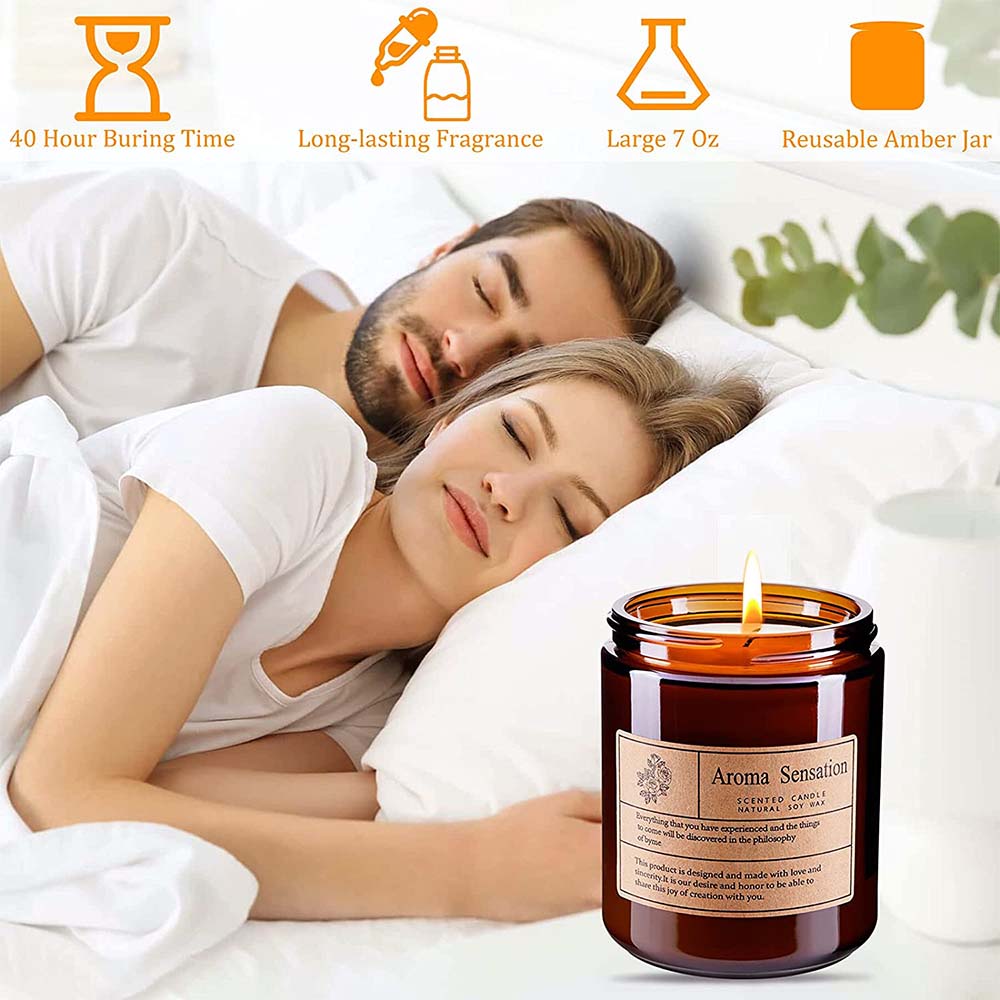 Scented Candle Smokeless Romantic Soy Scented 100g Scented Candles ...