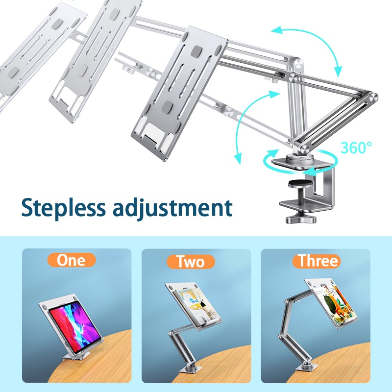 OATSBASF Aluminium Alloy Learning Reading Stand 360° Rotating Flexible ...
