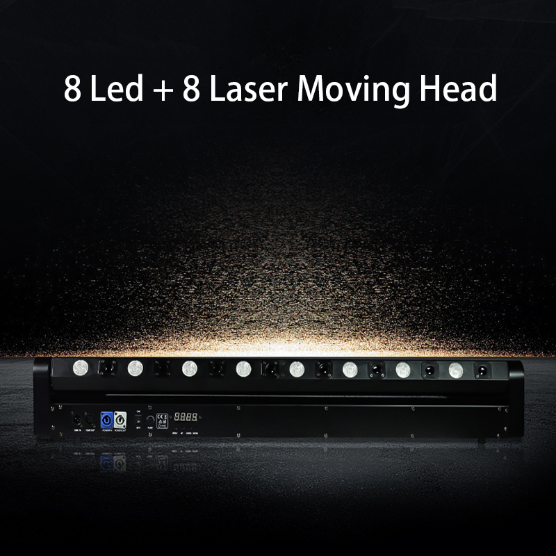 Batten Led Beam Laser Light 8 Led +8 Laser Moving Head Light Line Scan ...