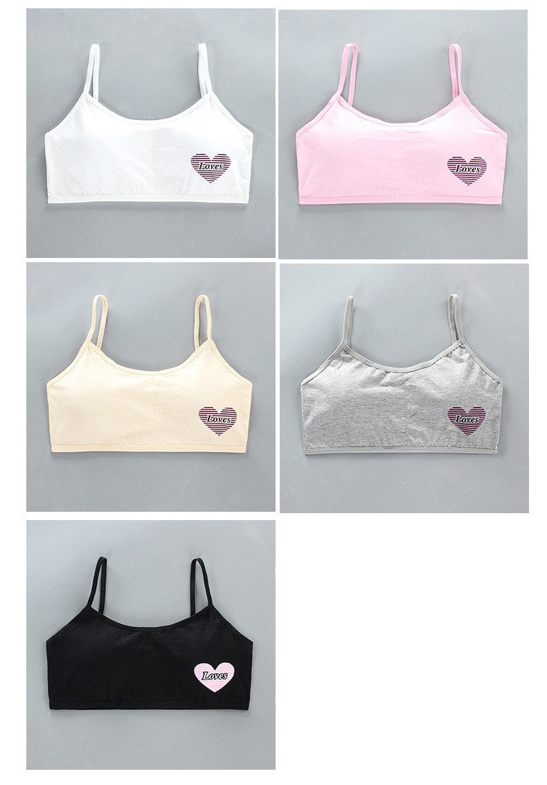 MOMO 8-16Years Baby Bra Girls Training Bra Underwear Solid Color Anti ...