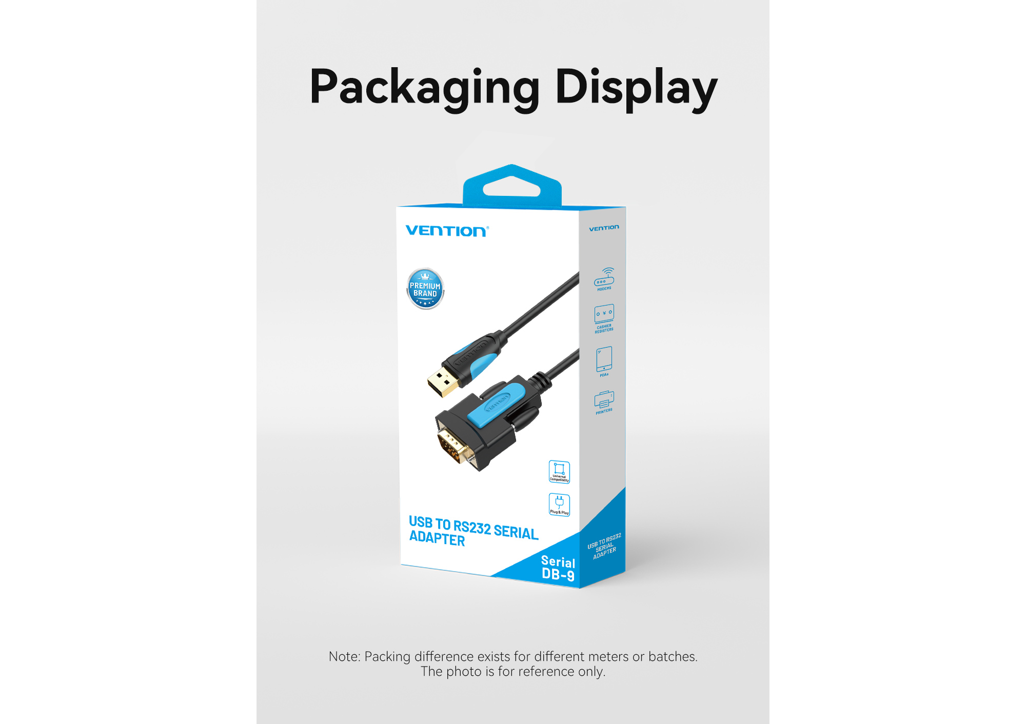 Vention USB to RS232 Serial Converter Female Adapter Cable 1Mbps ...
