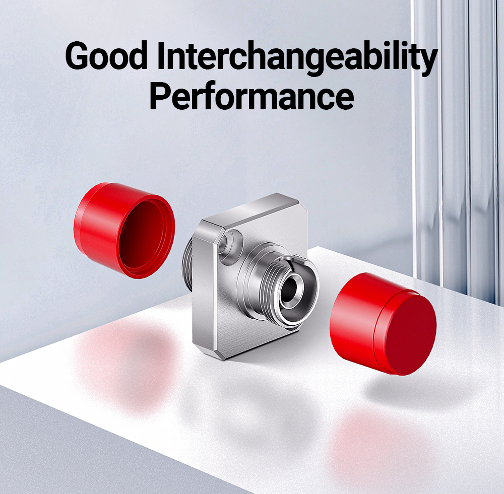 AMPCOM Fiber Adapter FC-FC Single-mode UPC Full Flange Small D-Type ...