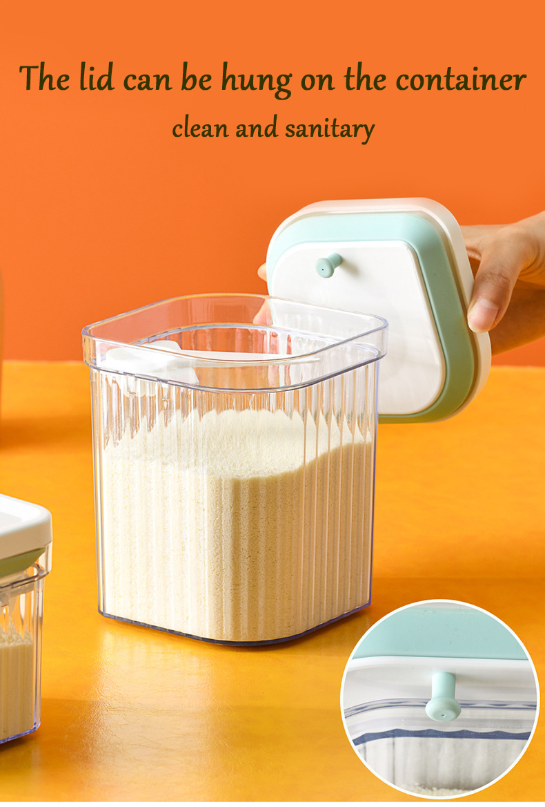 1200ml Baby Milk Powder Box Portable Milk Powder Can Food Storage Box ...