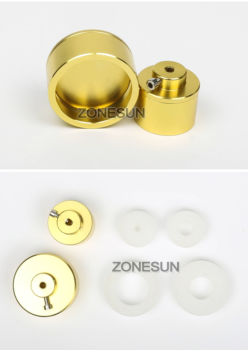 ZONESUN Accessories Capping Head Metal Chuck Silicone Rubber Pad for ...