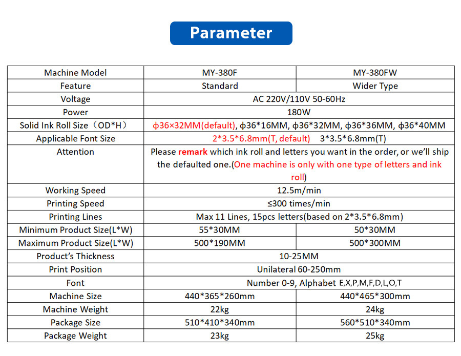 ZONESUN MY-380F Semi-auto Ink Wheel Date Coding Machine Electric Batch ...