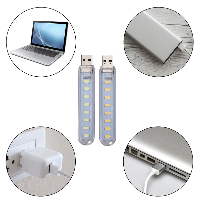 Mini USB Book Lights Portable USB LED Lamps DC 5V Ultra Bright Reading Lamp For Power Bank ...
