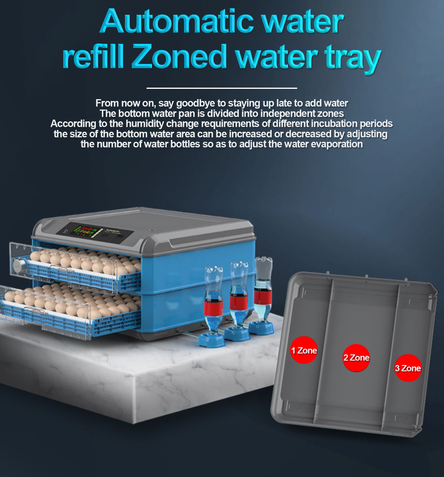 Egg incubator fully automatic 300 All-in-one hatching and brooding ...