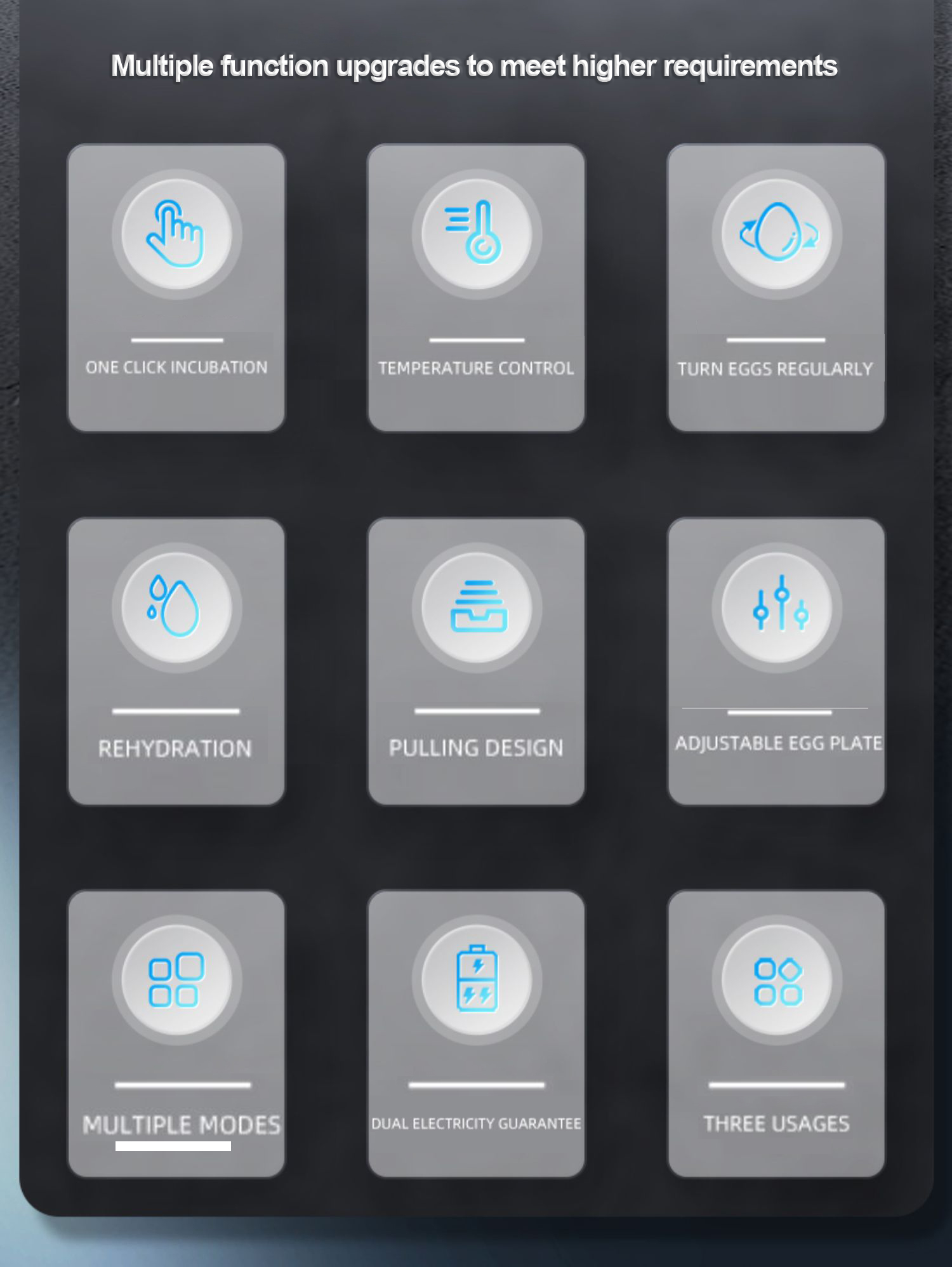 Egg incubator fully automatic 300 All-in-one hatching and brooding ...