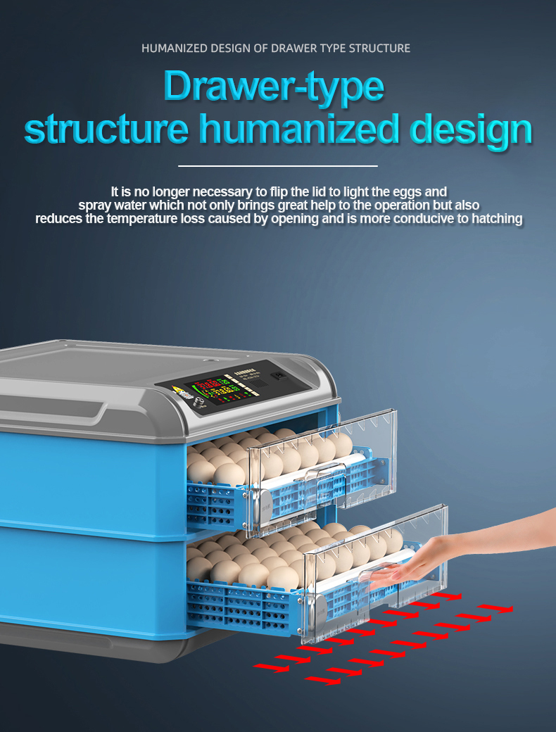 56-300 Egg incubator fully automatic Drawer type incubator All-in-one ...