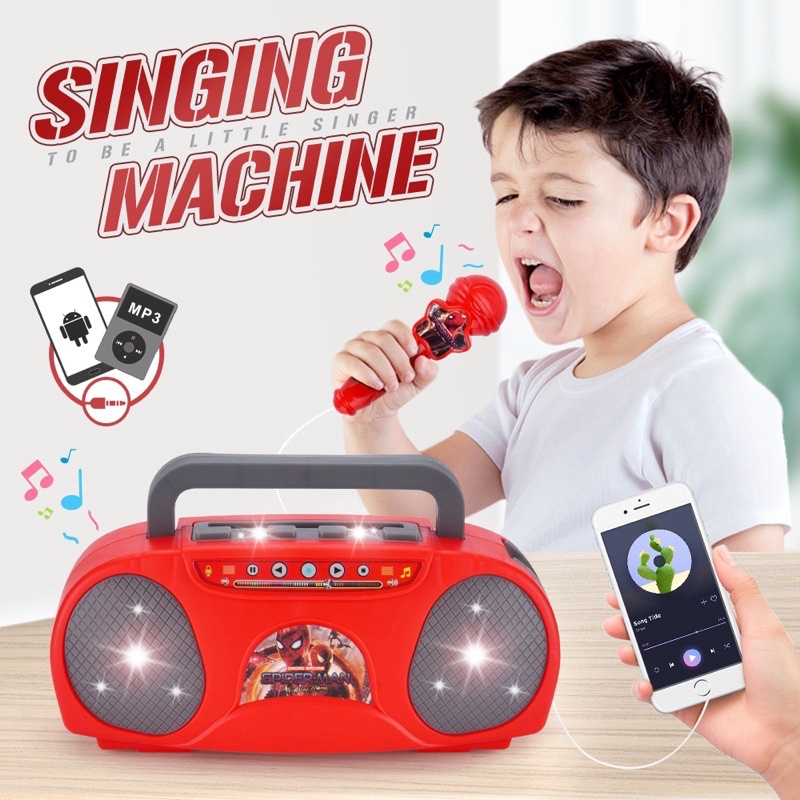 【Local shipment】Children Singing Machine with mic Toys Battery operated ...