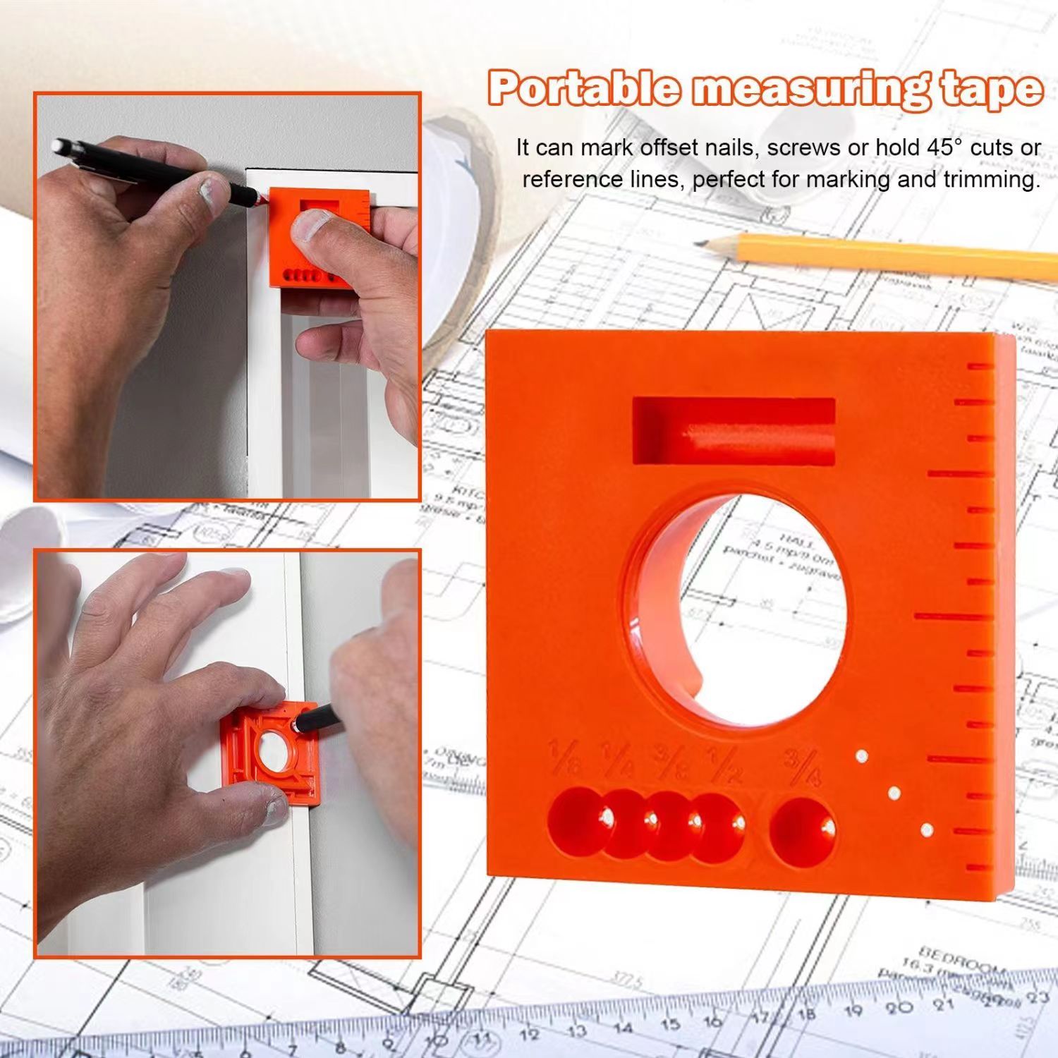 Multi-purpose tool portable measuring ruler door and window level ...