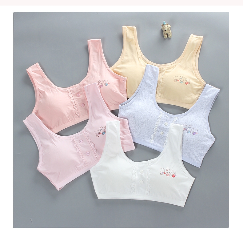 MOMO Kids Bra Baby Training Bras Teenage Girls Bra Soft Padded Cotton ...
