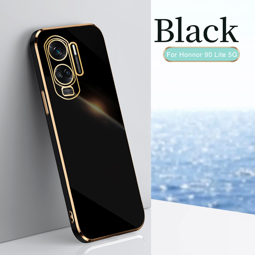 Plating Square Soft TPU Case For Huawei Honor 90 Casing Honor90 Lite ...