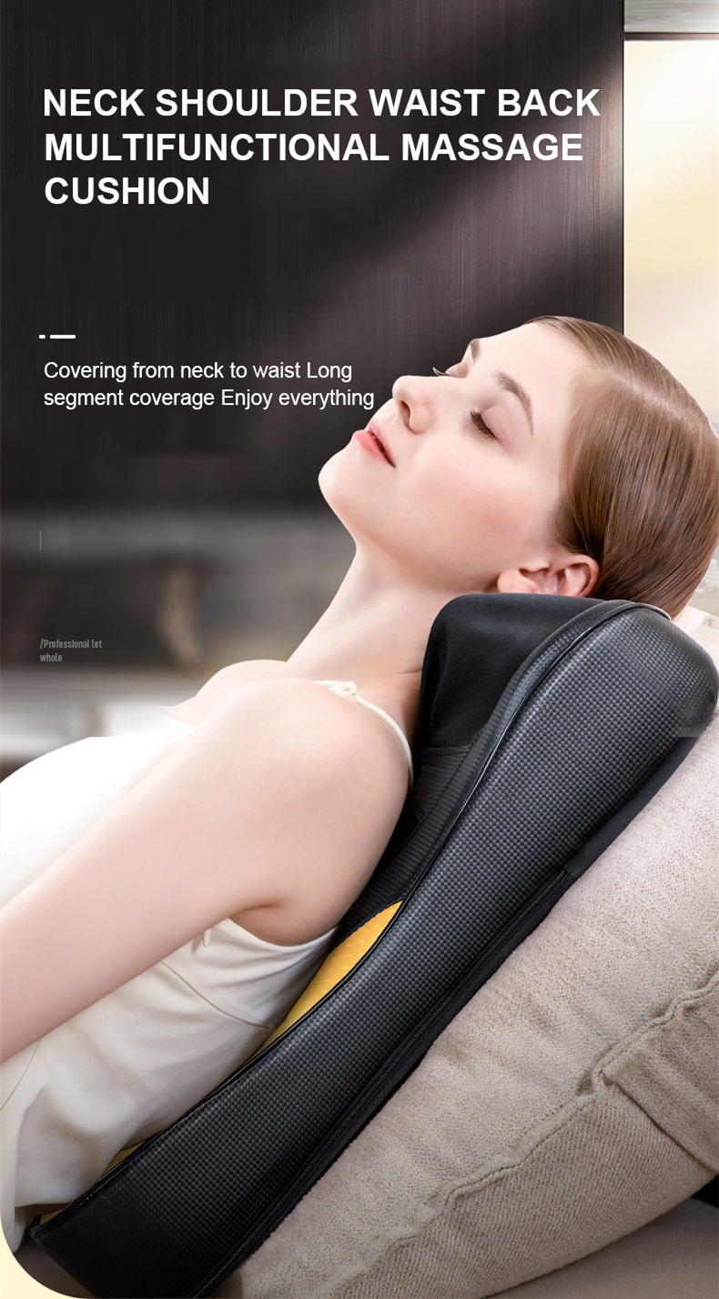 Jinkairui Back Massager Neck Massager Open Back Kneading Heating with ...