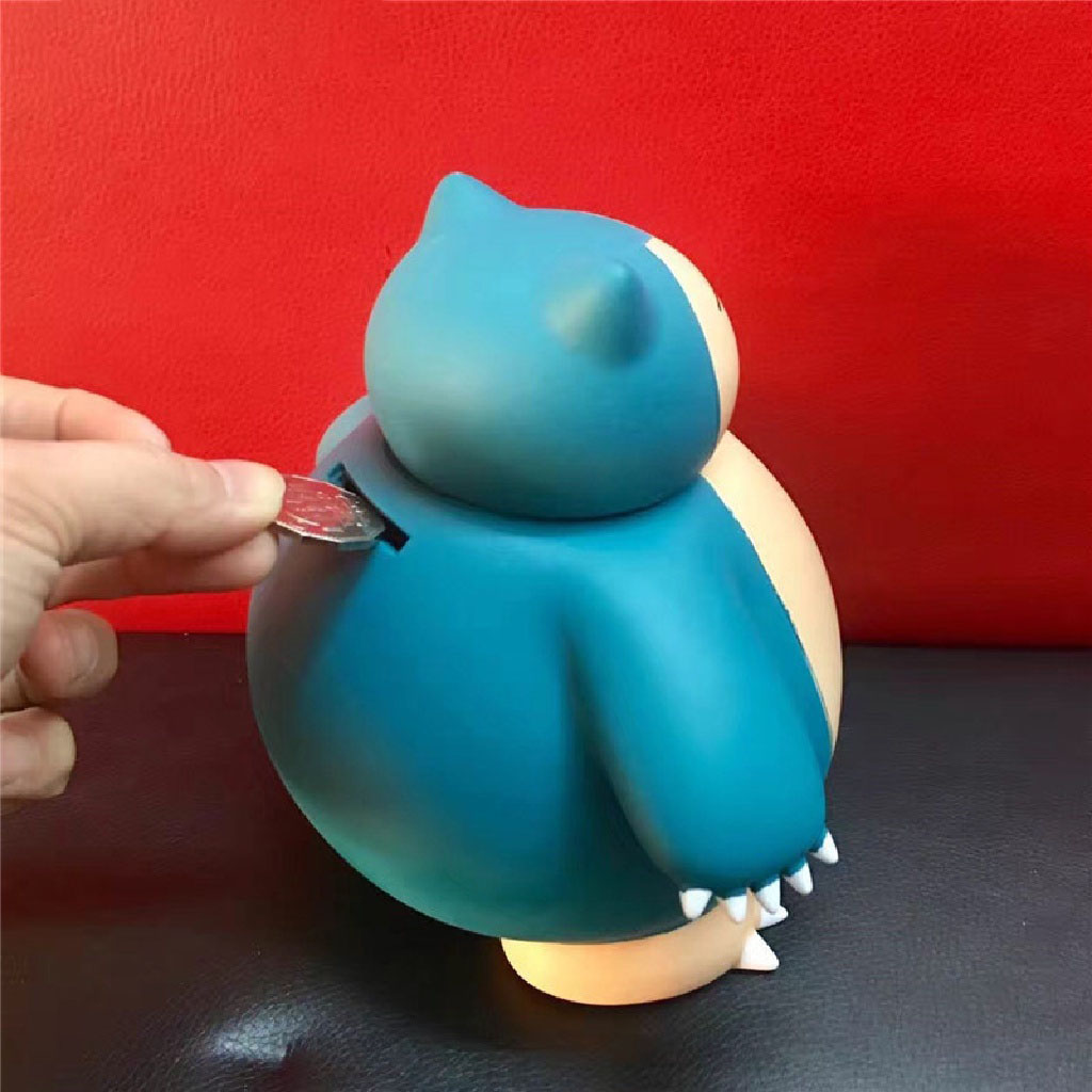 Pokemon alkansya Snorlax Piggy Bank Anime character Coin Bank For kids ...