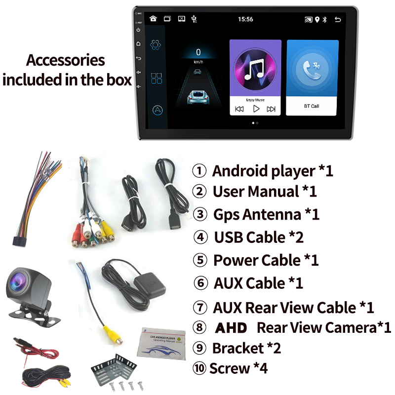 with cooling system Android Car Stereo 4GB+32GB 10/9/7 inch Universal Bluetooth/GPS/FM/Wifi ...