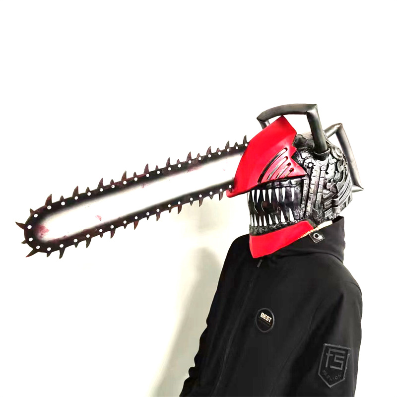 Chainsaw Mask Denji Cosplay Saws Hand Headgear Pochita Anime Chainsaw ...