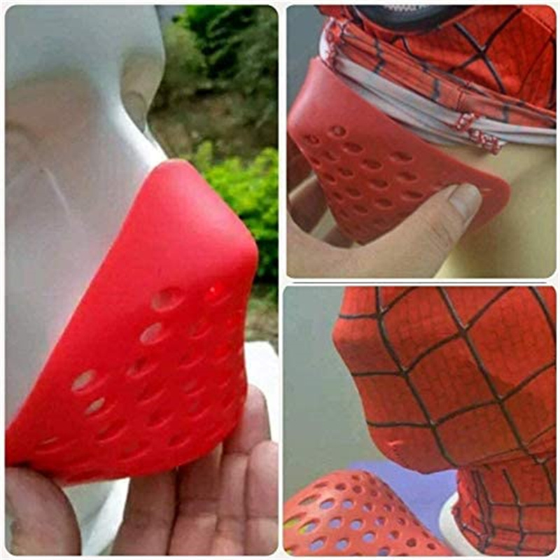 Spiderman Faceshell Mini Mask Soft Non-Toxic Rubber Silicone Half Face ...