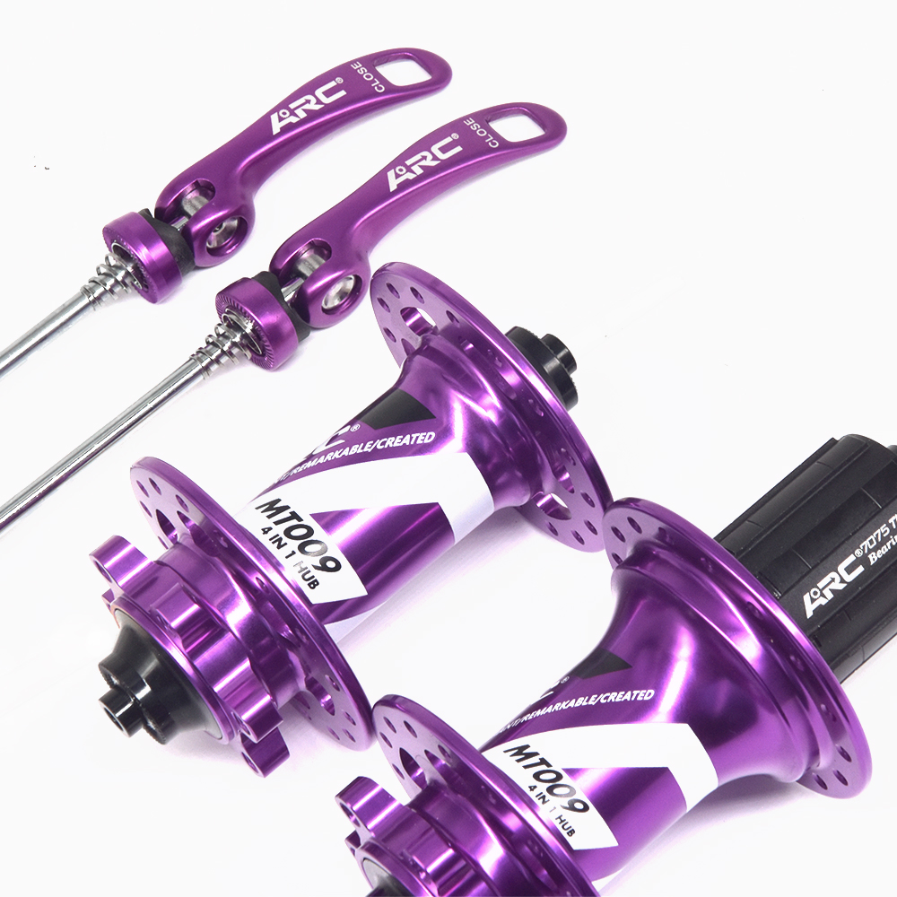 ARC MT009 4 IN 1 Hub 6 Pawls 32Holes MTB Hubs 8-12 Speed Front and Rear ...