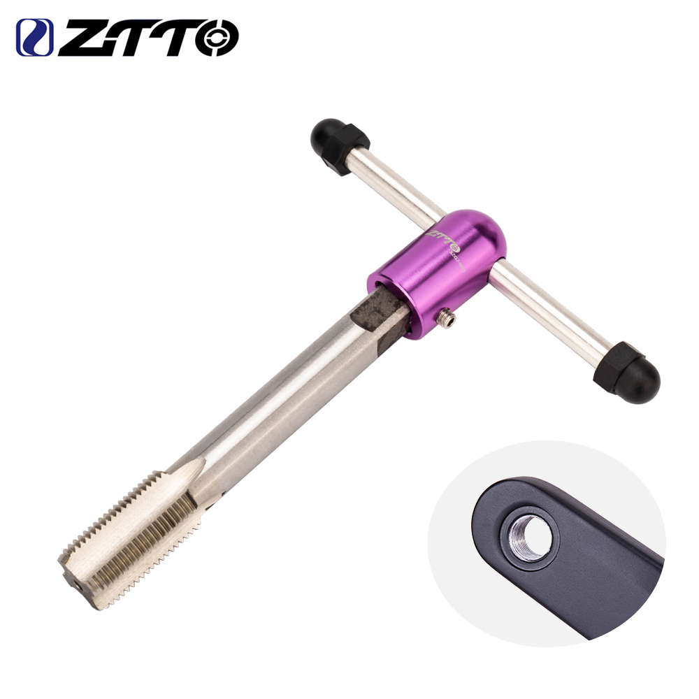 ZTTO MTB Bicycle pedal thread tool crank thread Tapping device crankset ...