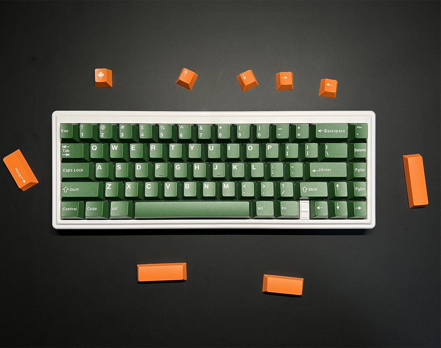 YONGQIU GMK Nuke Data Green Keycaps 160key ABS Doubleshot Cherry ...