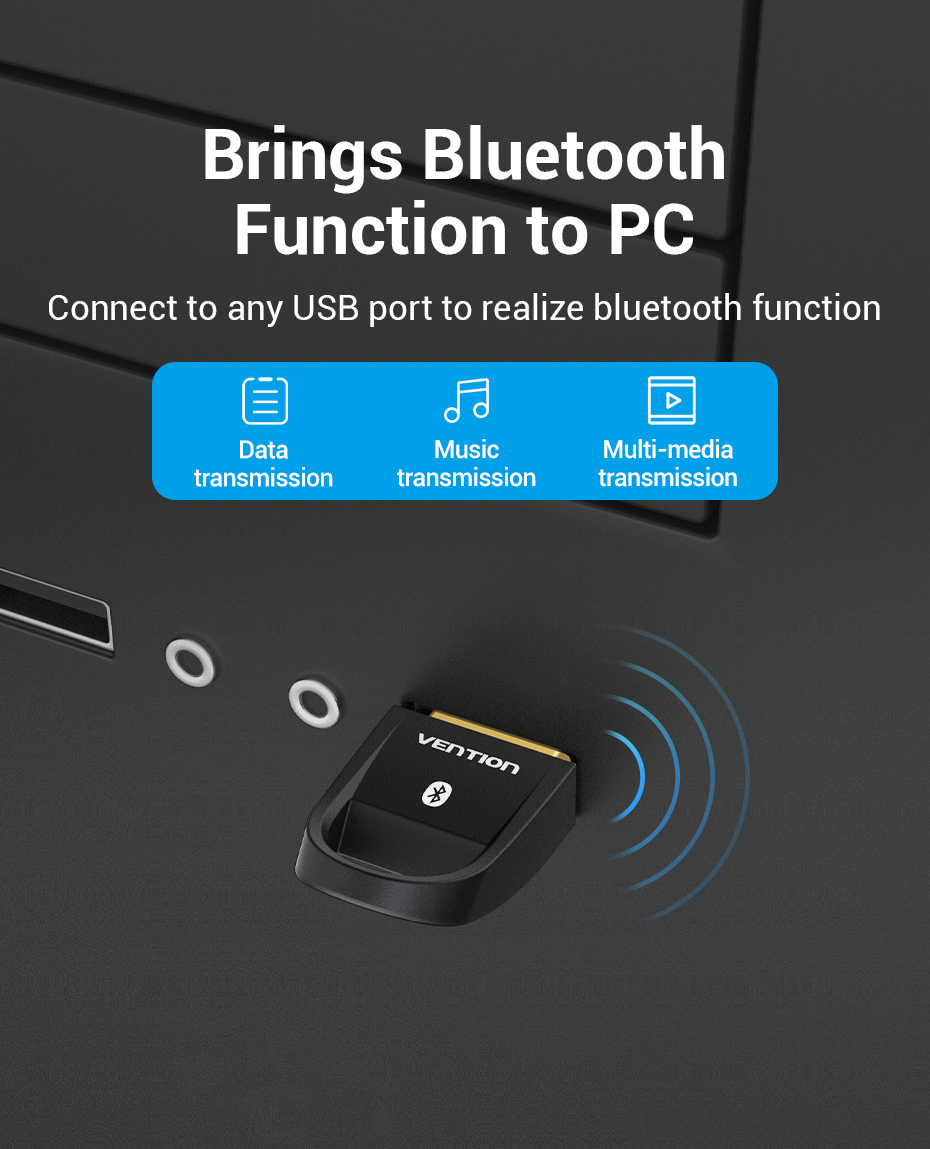 Vention Wireless USB Bluetooth 5.0 Bluetooth Transmitter USB Dongle ...