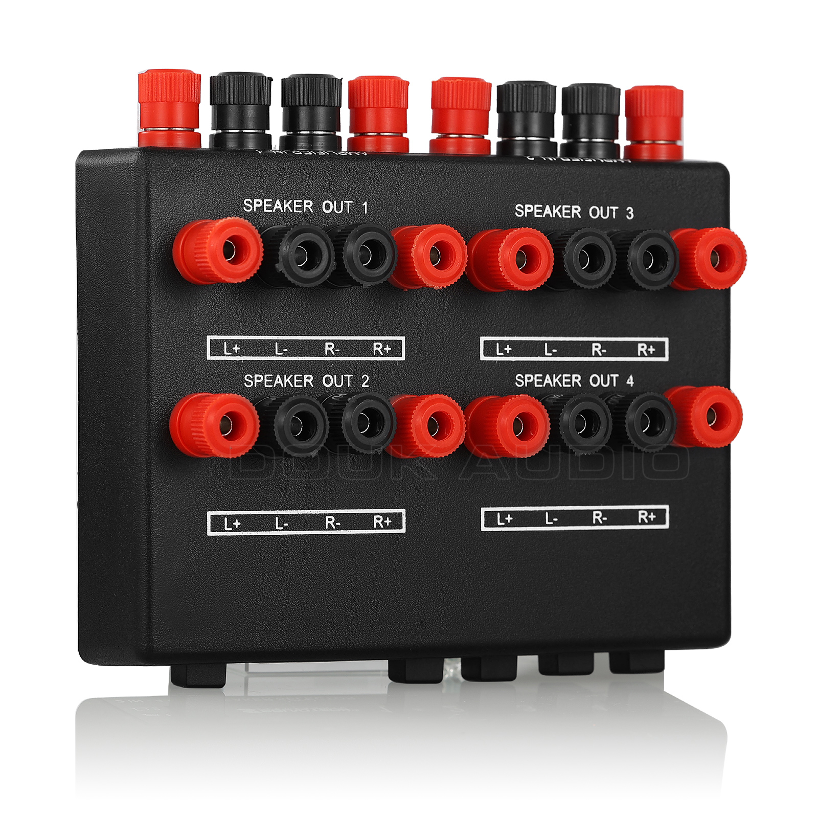 Douk Audio Mini 2-IN-4-OUT Stereo Audio Selector Amplifier Switcher Box ...