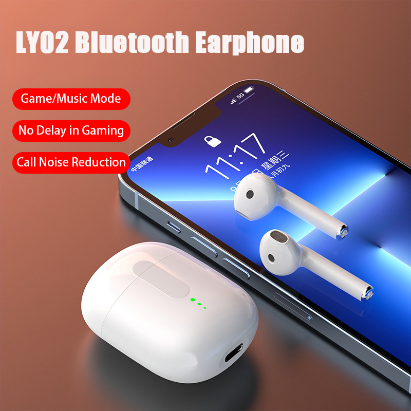 Original TWS LY02 Bluetooth Wireless Earphone With Microphone Noise ...