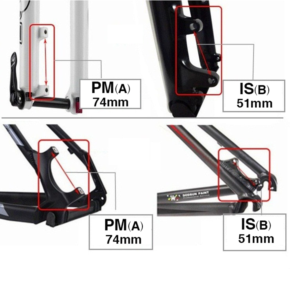 ZTTO MTB Bicycle Disc Brake Mount Adapter Bracket IS PM To PM Spacer ...
