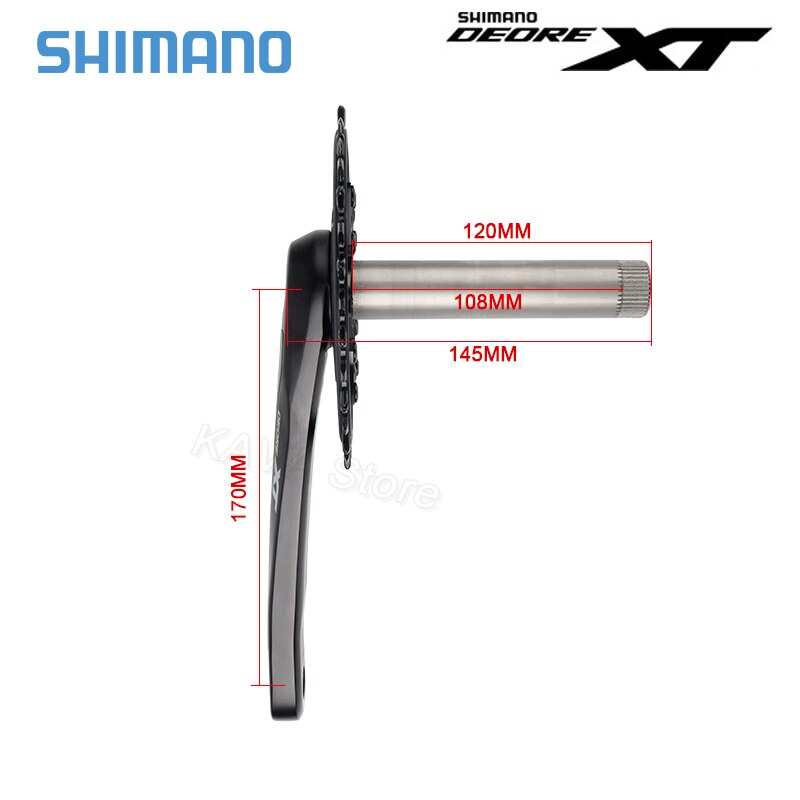 SHIMANO Deore XT M8100 Crankset Hollowtech II Mountain Bike Crankset 175 170mm 32T 34T 36T 12S ...