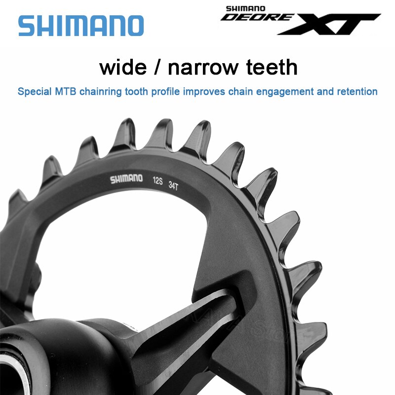 SHIMANO Deore XT M8100 Crankset Hollowtech II Mountain Bike Crankset 175 170mm 32T 34T 36T 12S ...