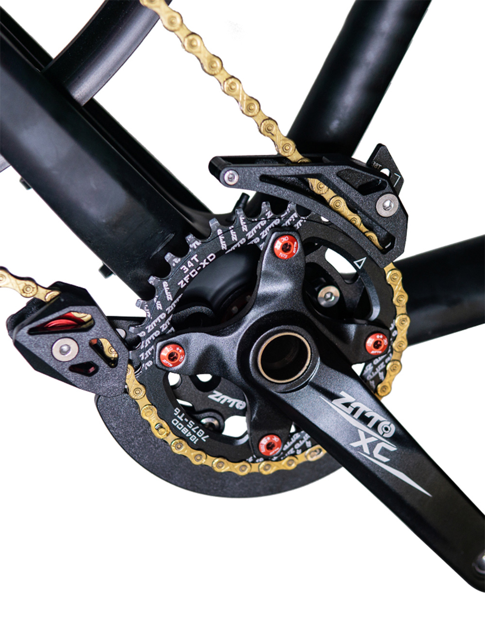 ZTTO MTB ISCG05 Chain Guide BB Mount 1x Mountain Bike Pulley Chains ...