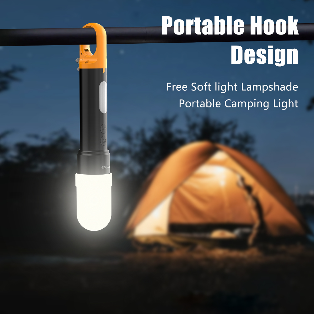 Orashare OL03 Rechargeable Flashlight COB Super Bright Torch Light LED ...