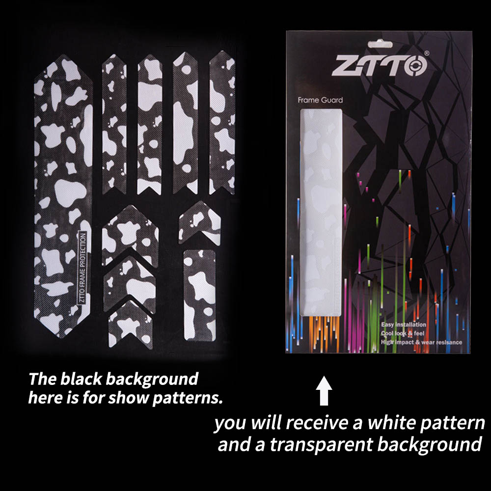 ZTTO 3D Bicycle Frame Protector Stickers Scratch-Resistant Sticker Best ...