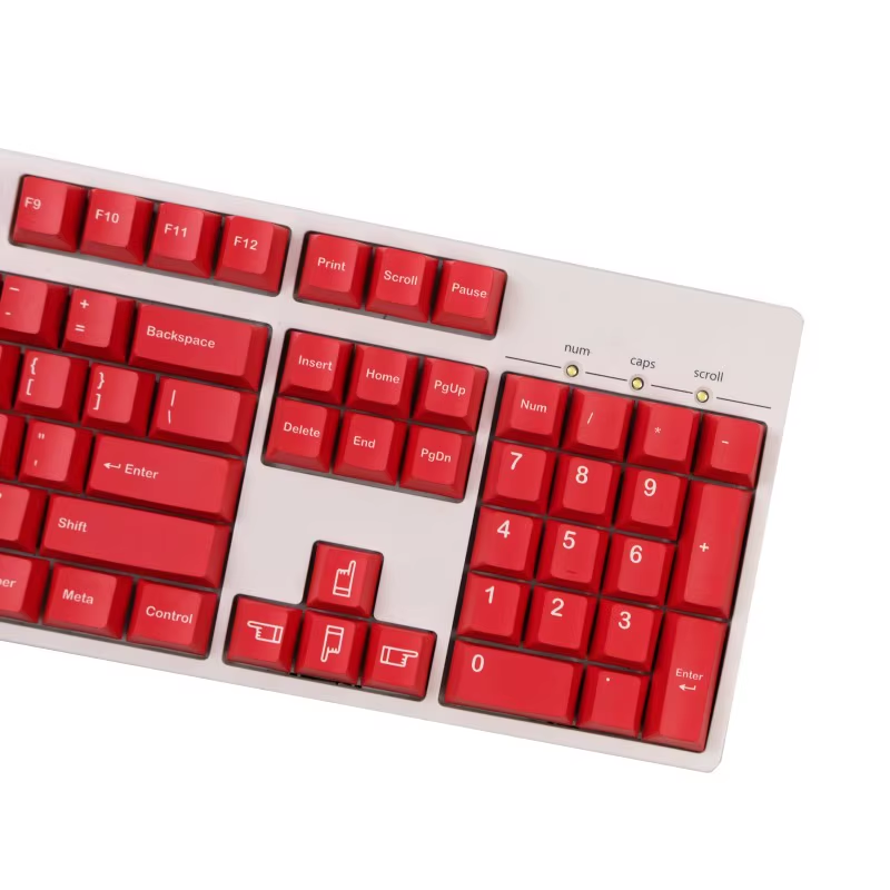 GMK Scarlet Cadet Keycaps, 140 Keys PBT Keycaps Cherry Profile DYE-SUB ...
