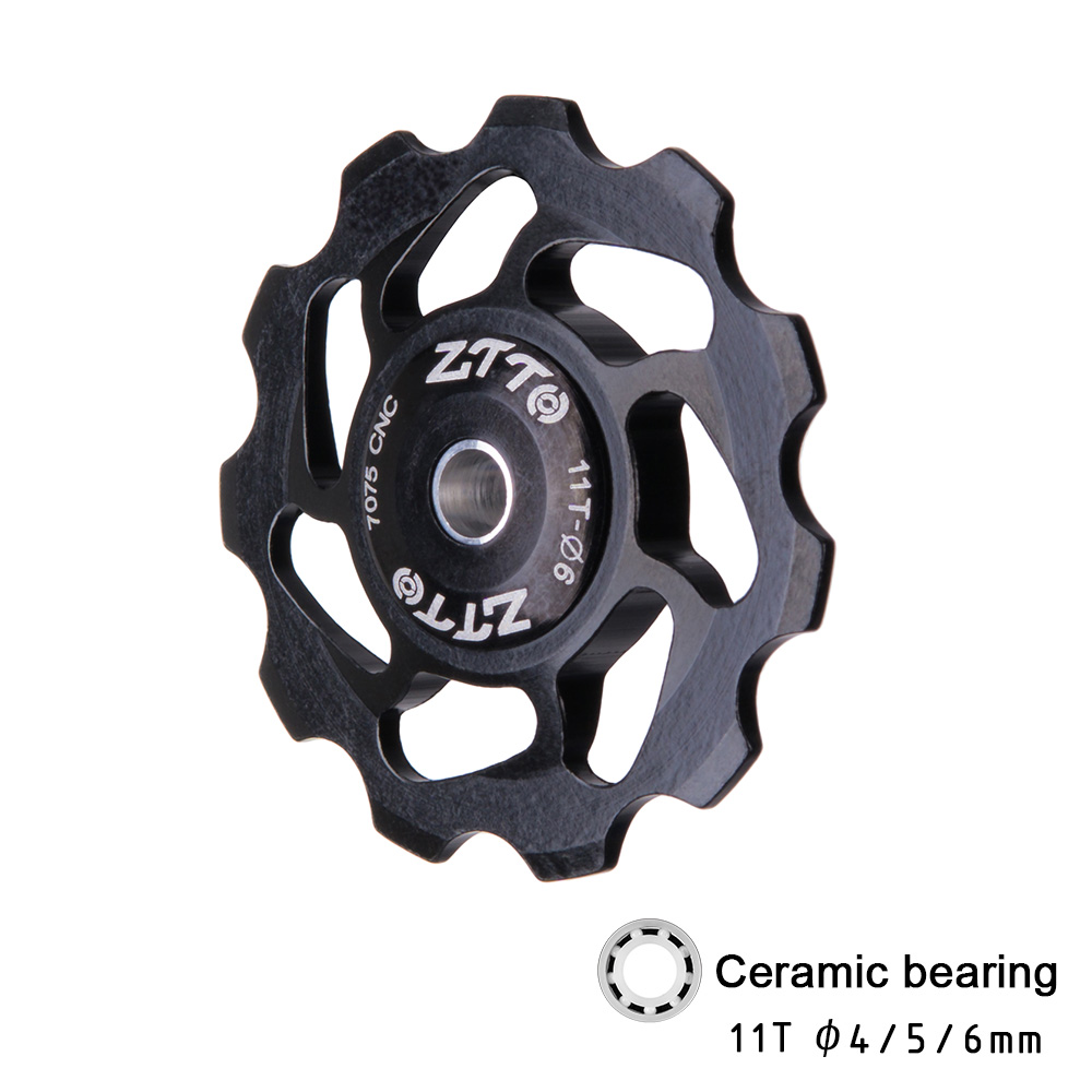ZTTO MTB 11T Bicycle Rear Derailleur Jockey Wheel Ceramic Bearing Pulley AL7075 CNC Road Bike ...