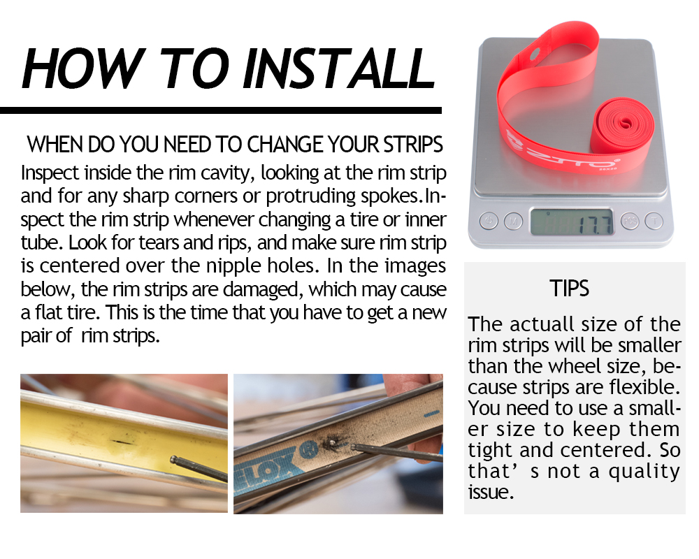 ZTTO 1 Pair MTB Road Bike Bicycle PVC Rim Tapes rim Strips Tape For 20 ...