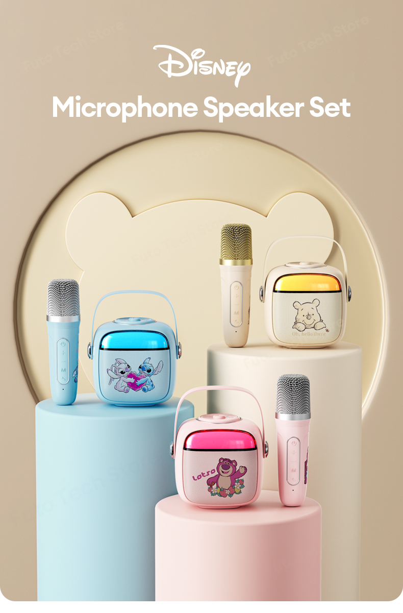 Disney QS-S3 Bluetooth Microphone Wireless Microphone Plug In Stereo ...