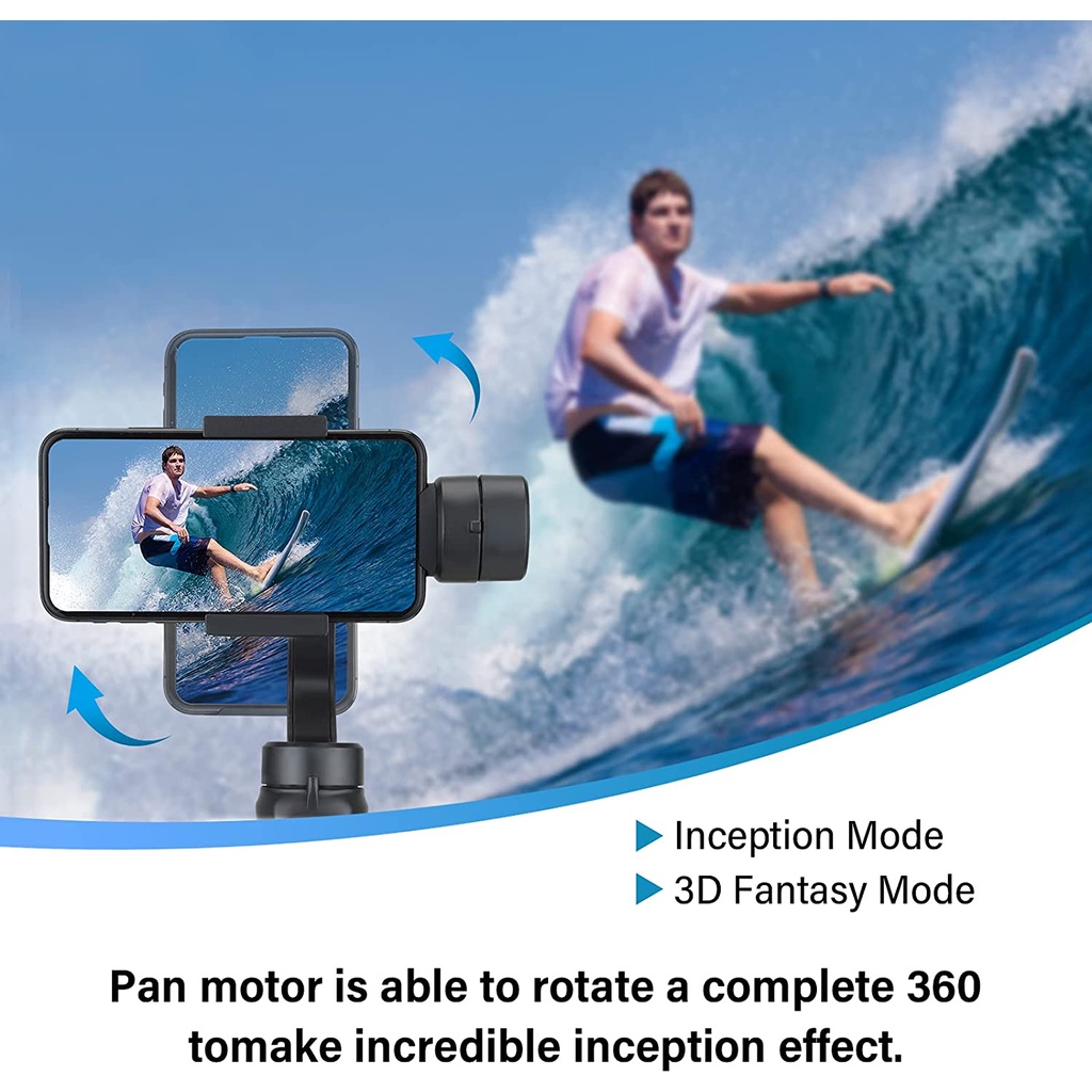 Handheld 3-Axis Gimbal Smartphone Video Record Vlog Stabilizer for ...