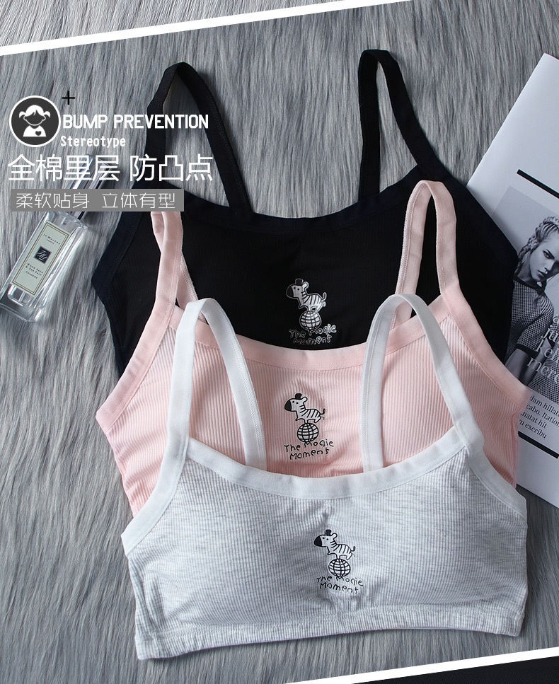 MOMO 8-16yrs Kids Bra Teen Girls Bra Baby Cotton Training Bra Student ...
