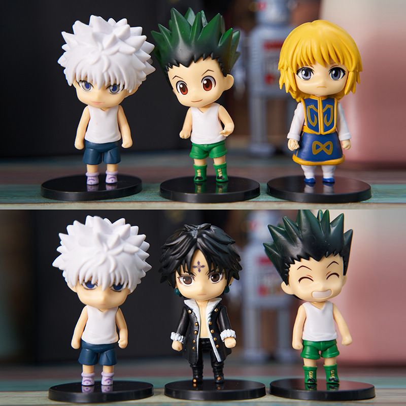 6Pcs/Set 8-10cm Anime Hunter × Hunter Figure Gon Freecss Killua Zoldyck ...