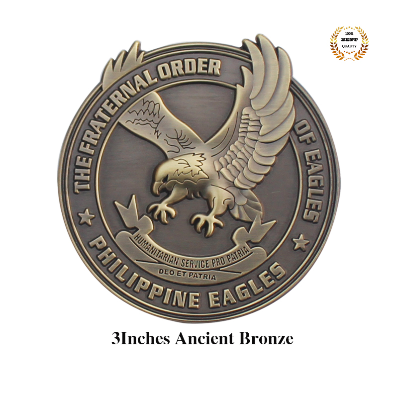 3 Inch 100% Solid Eagle Sign Waterproof Non-Fading Badge emblem ...