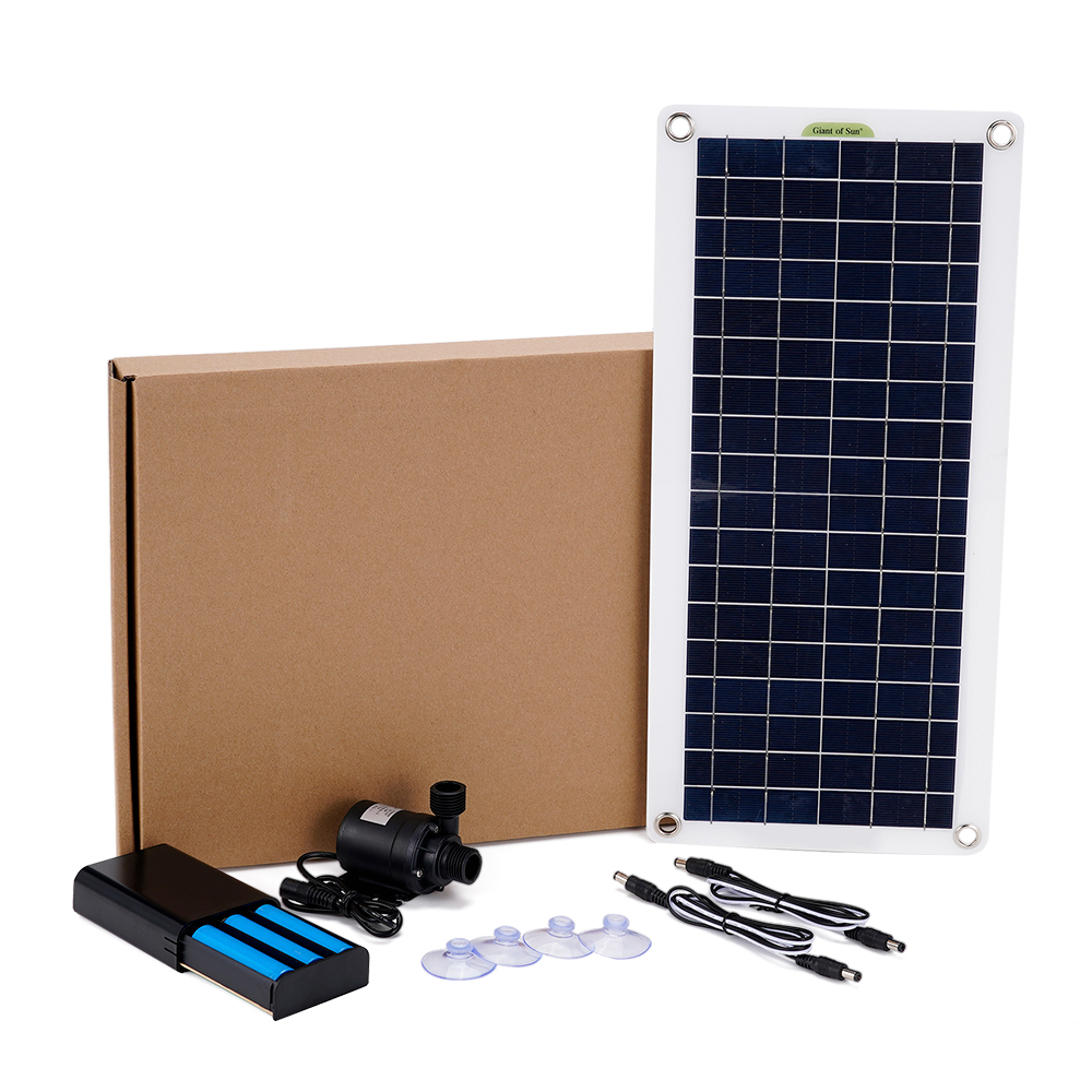 50W 800L/H Solar Power Water Pump With 10A Controller Generator Set ...